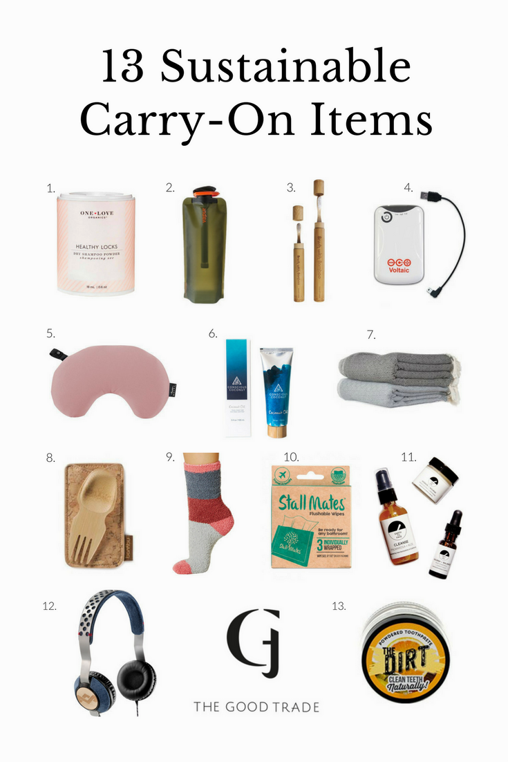 13 Sustainable Carry-On Items For Conscious Travel - The Good Trade