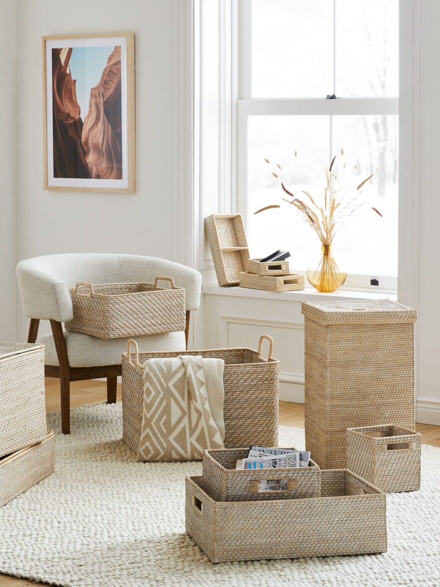 5 Recycled & Plastic-Free Storage Boxes For Organization - The Good Trade