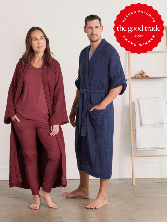 11 Organic Cotton Robes From Sustainable Brands (2024) - The Good Trade