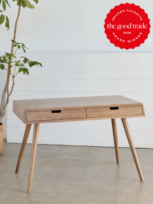 9 Nontoxic & Sustainable Wood Desks For The Home Office - The Good Trade