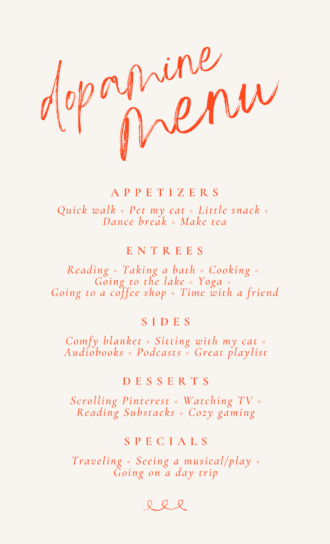 How To Use A Dopamine Menu To Get Through This Season - The Good Trade