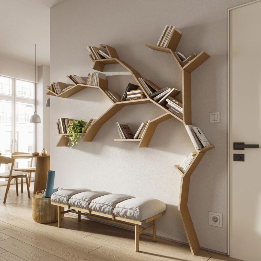9 Bookshelves Made With Eco-Friendly & Nontoxic Wood - The Good Trade