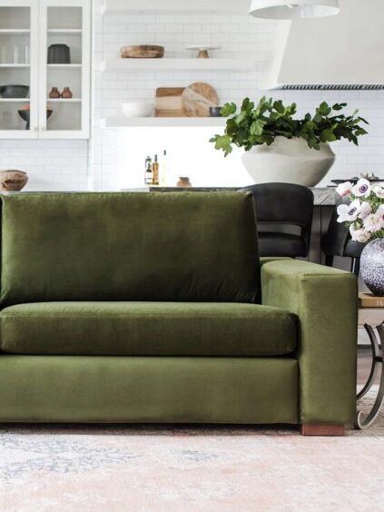 9 Green Velvet Sofas And Couches For 2025 - The Good Trade
