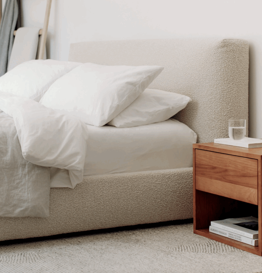7 Boucle Beds That Feel Like Sleeping On A Cloud - The Good Trade
